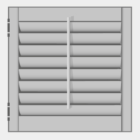 Classic Faux Wood Shutter from SelectBlinds.com