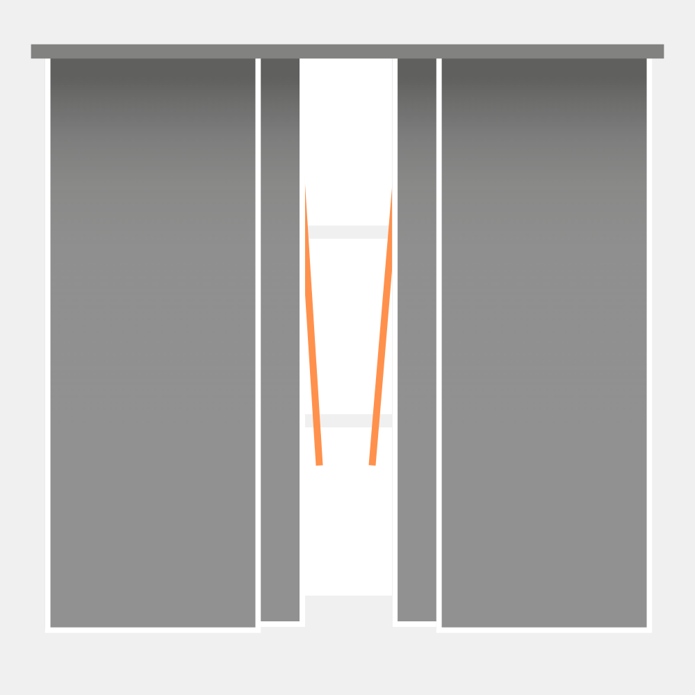 Casual Light Filtering Panel Track | Soft Style for Wide Windows ...