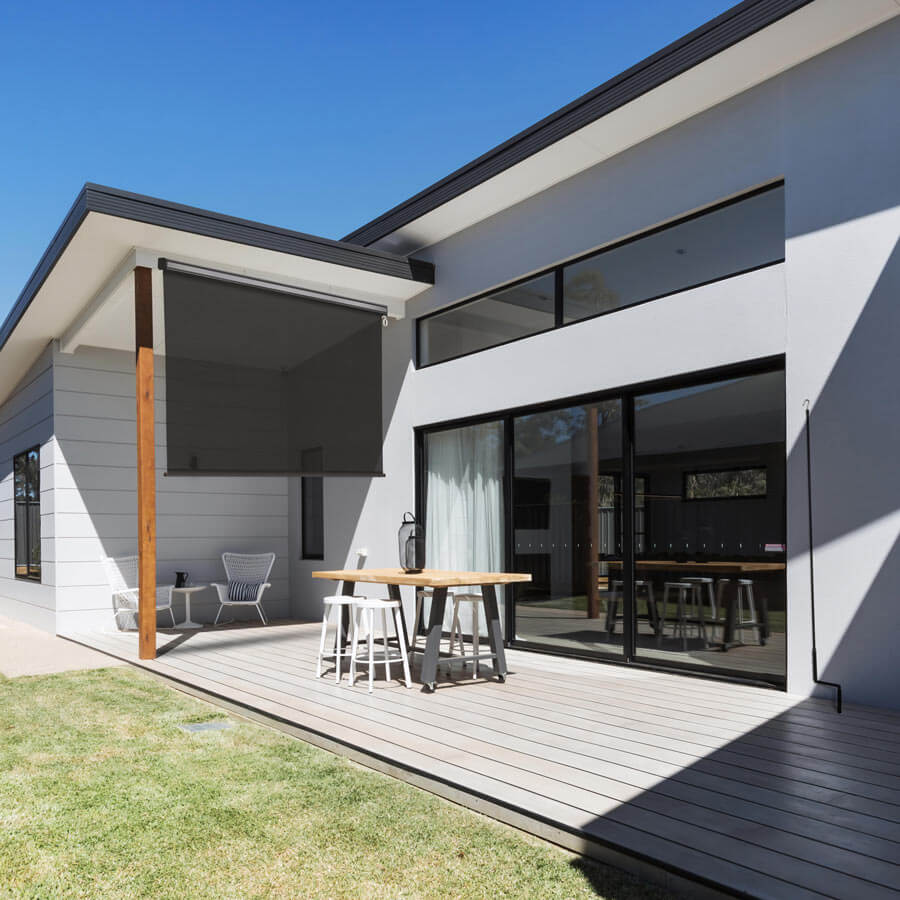 Outdoor Solar Roller Patio Shades | SelectBlinds.com