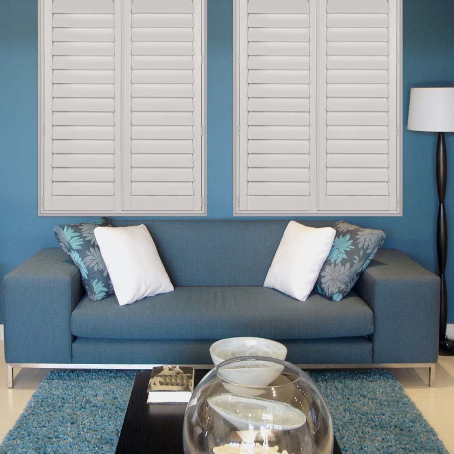 Hidden Tilt Poly Plantation Shutters | SelectBlinds.com