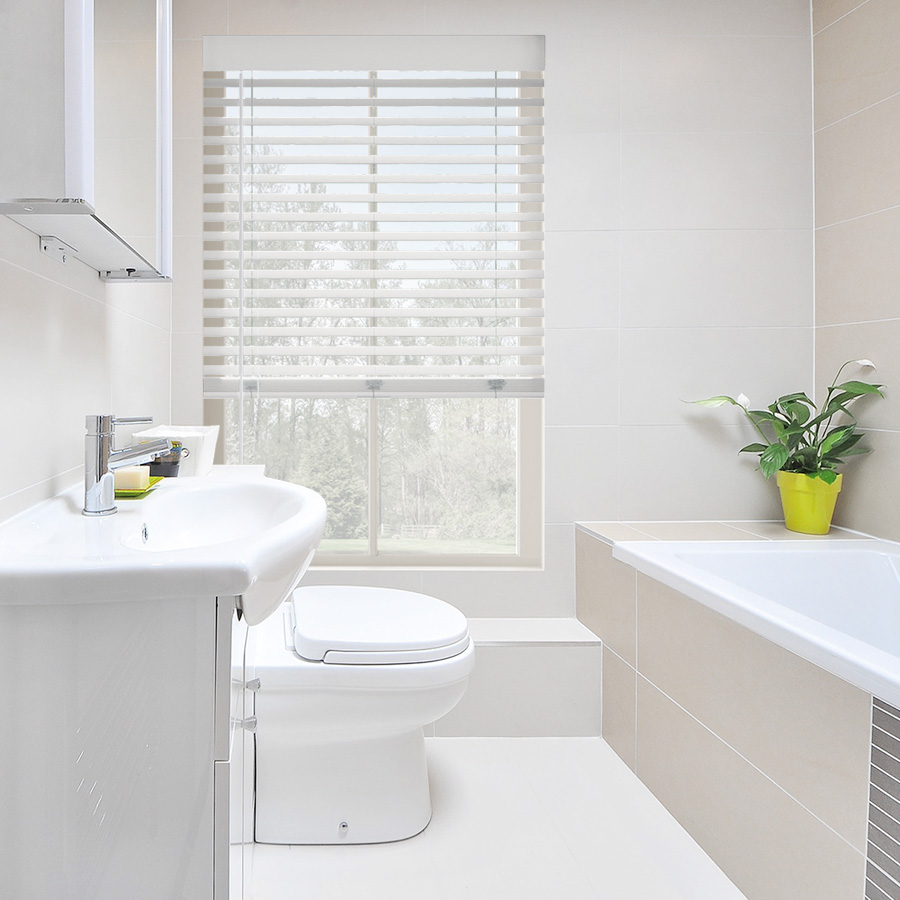 2" Designer Faux Wood Blinds | SelectBlinds.com