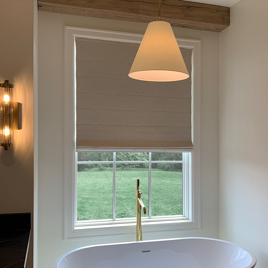 Custom-Fit Light Filtering Roman Shades | SelectBlinds.com