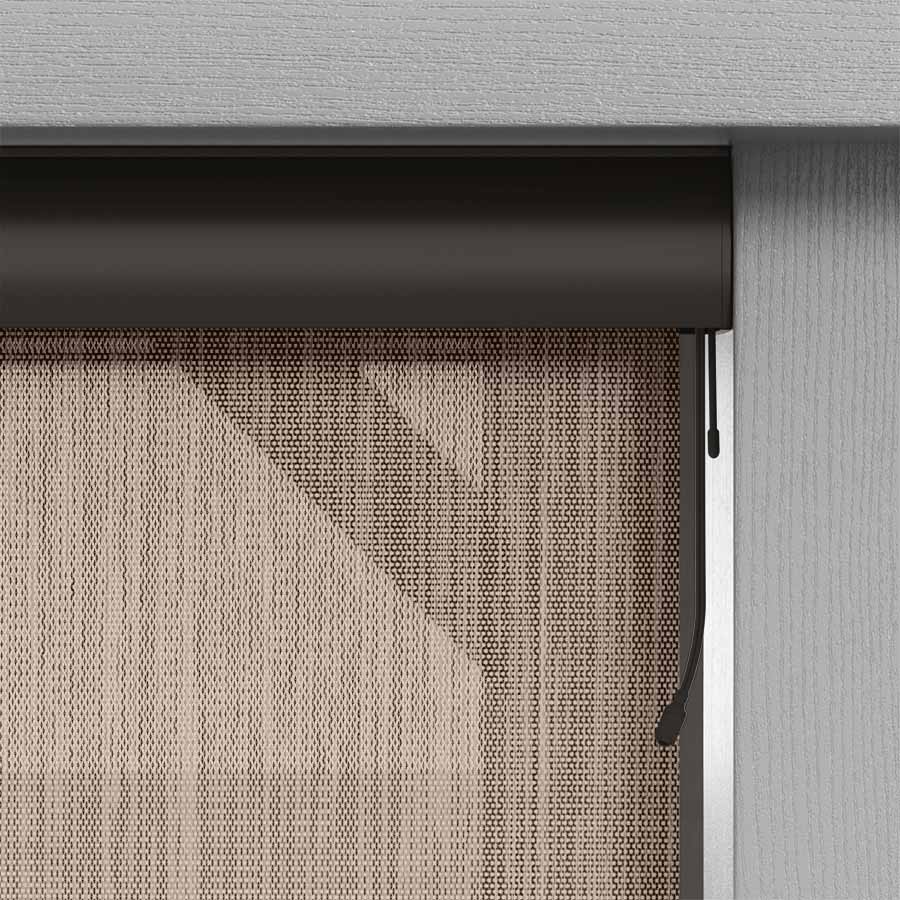 Outdoor Motorized Solar Roller Patio Shades | SelectBlinds.com