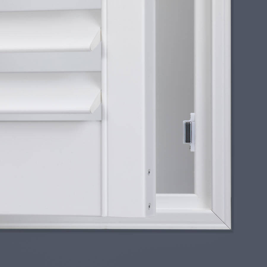 Hidden Tilt Poly Plantation Shutters | SelectBlinds.com