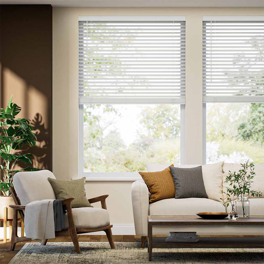 2 Inch Cordless Faux Wood Horizontal Blinds | SelectBlinds
